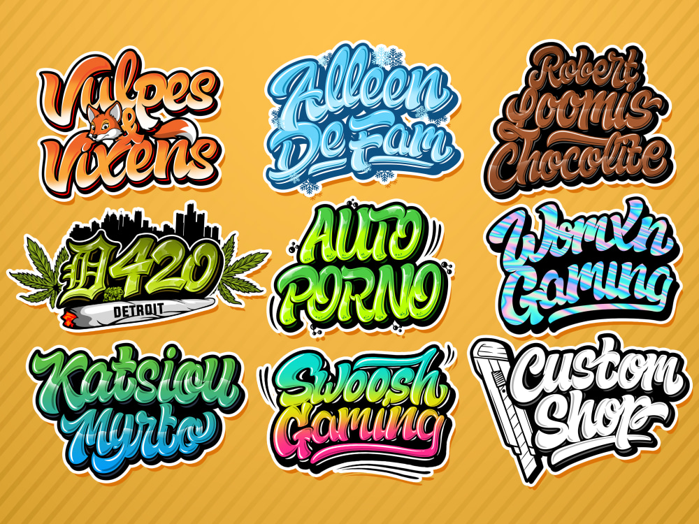 Hand lettering, typography, graffiti logo in my style | Upwork