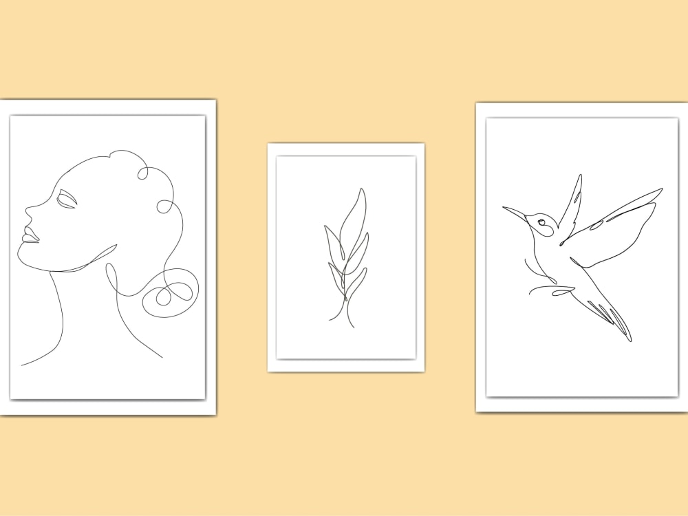 Vector line art drawing and illustration | Upwork