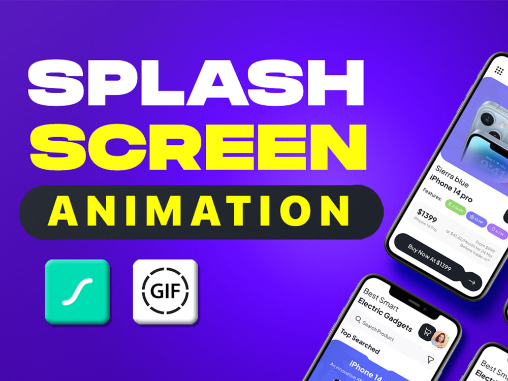 Animated logo splash screen for web and mobile app | Upwork