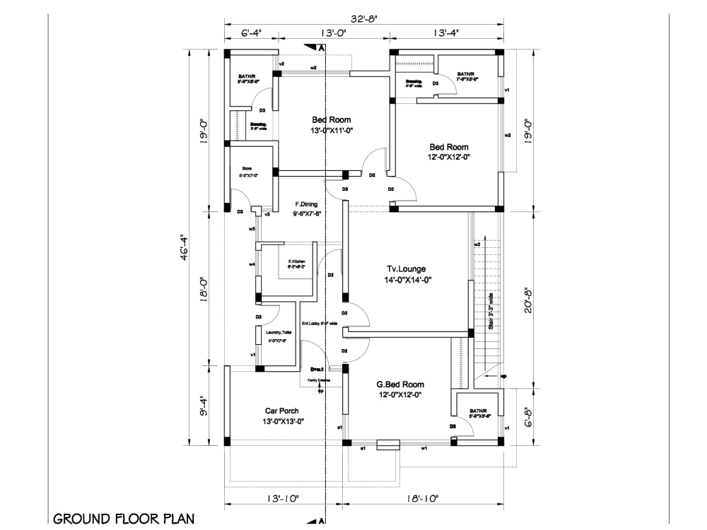 Complete set of floor plans,elevations and section . | Upwork