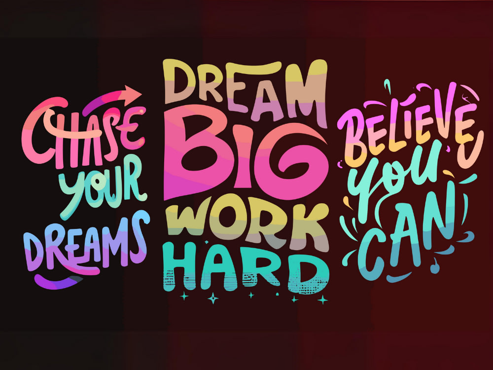 An attractive typography poster ,wall art and motivational typography ...