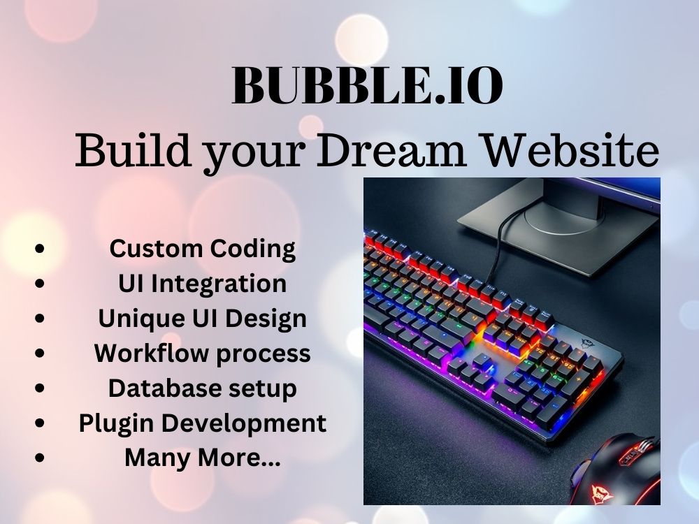 Custom bubble website, bubble app, bubble integration, mobile web | Upwork