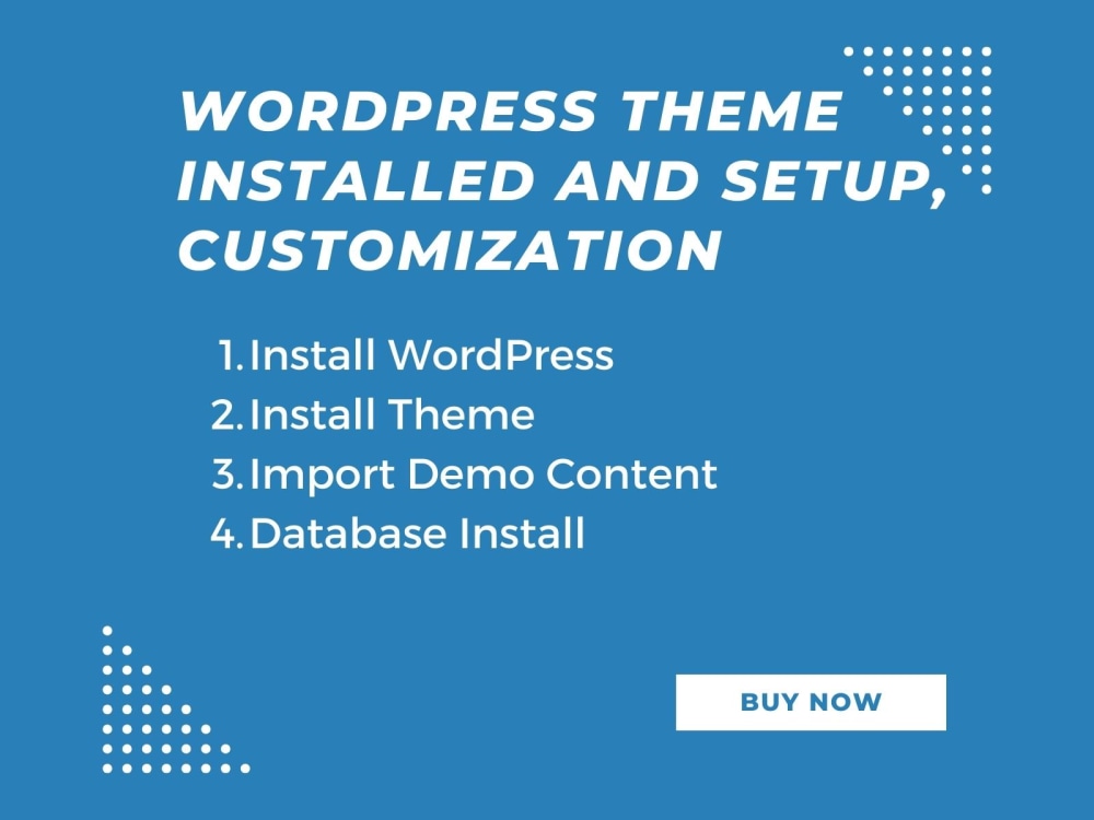 A Wordpress Theme Installed And Setup Customization Upwork