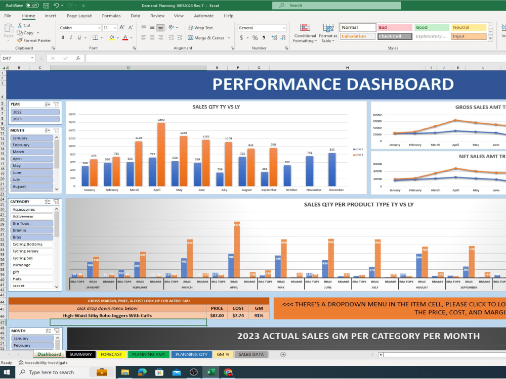 Demand Planning Sheets and Interactive Dashboard via EXCEL | Upwork