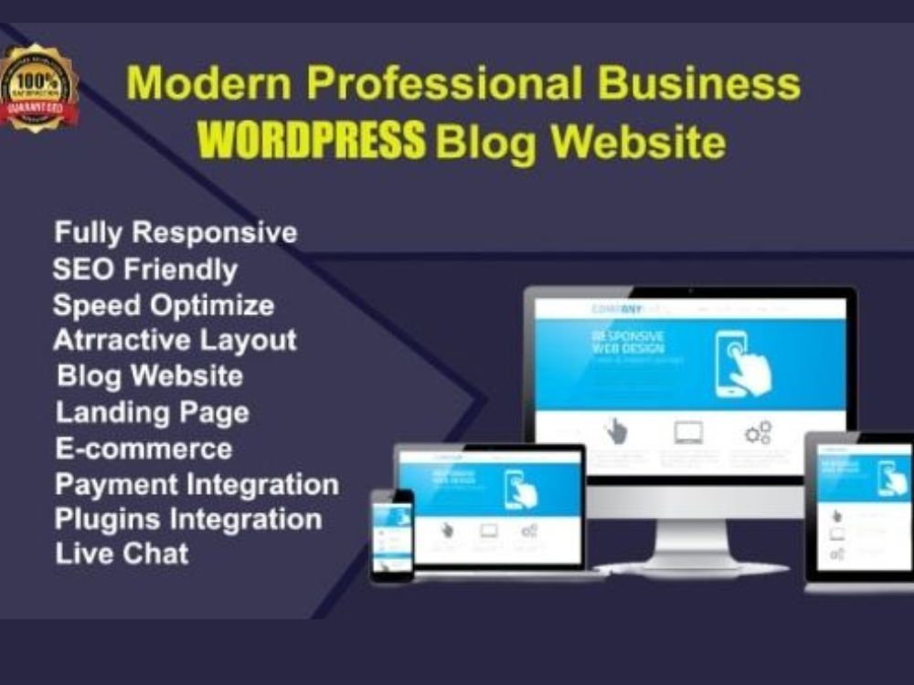 A modern responsive wordpress website design | Upwork