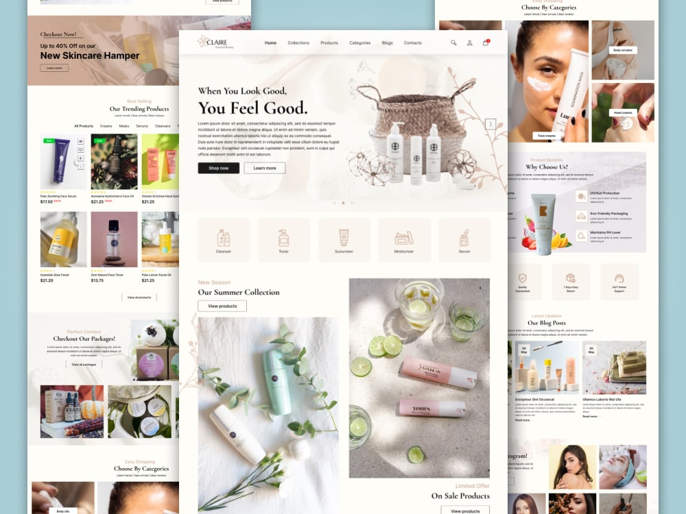 Creative Website UI UX Design in Figma | Landing Page | Web development ...