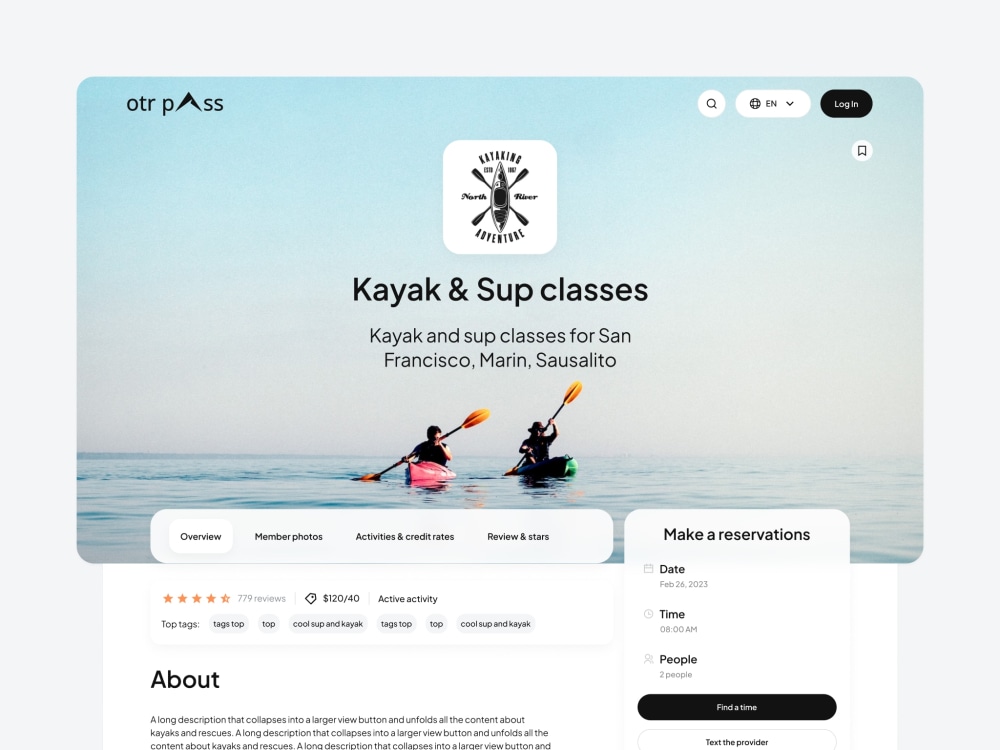 A UI/UX Design Solutions For Travel and Activity Platform | Event ...