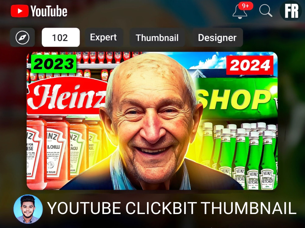 Catchy YouTube Thumbnail | Advanced Customized Thumbnail | Upwork