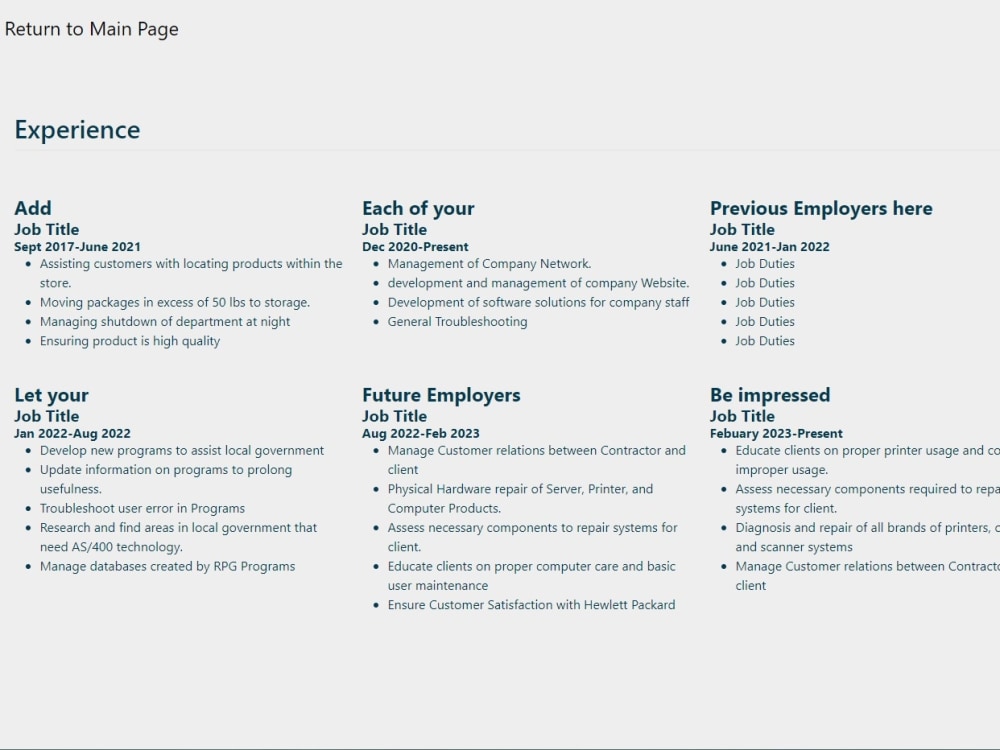 A portfolio Website that can host all of your projects and work ...
