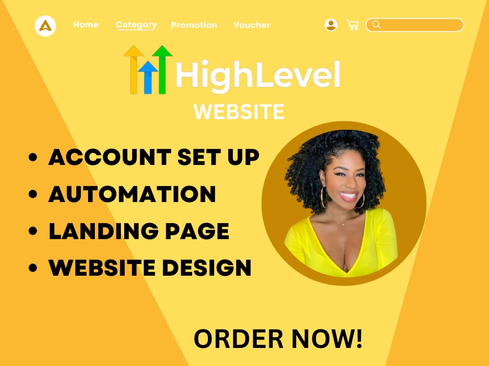Responsive landing page with GoHighLevel, GHL Automation and Account ...