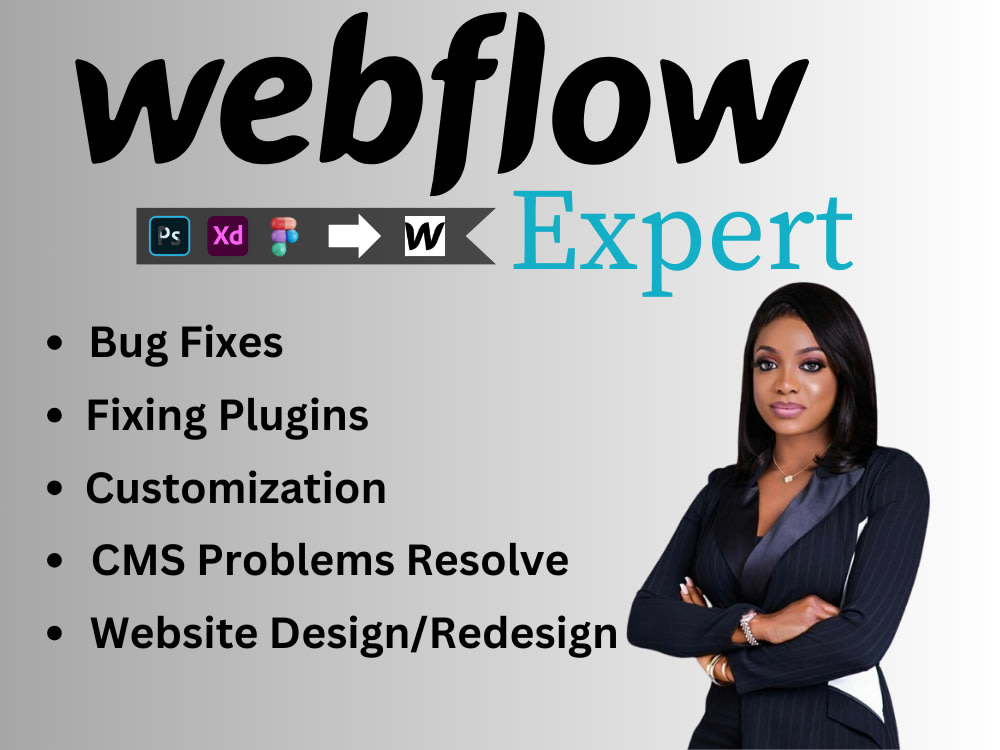 A webflow website design, Figma to webflow, psd to webflow, webflow expert | Upwork