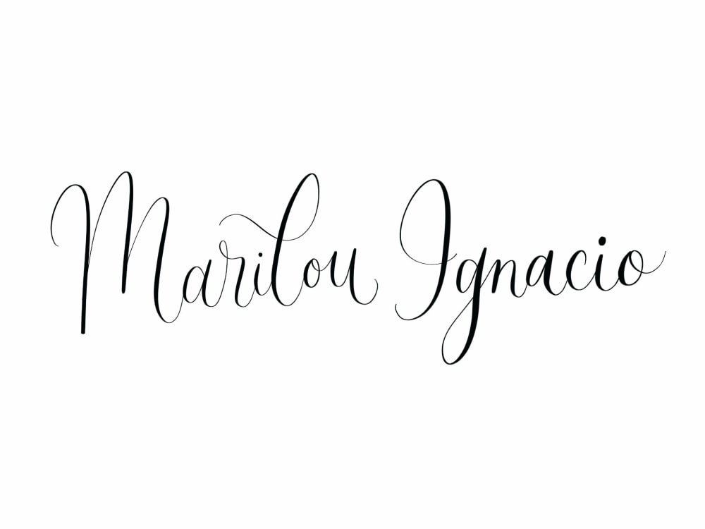 Handwritten calligraphy signature logo | Upwork
