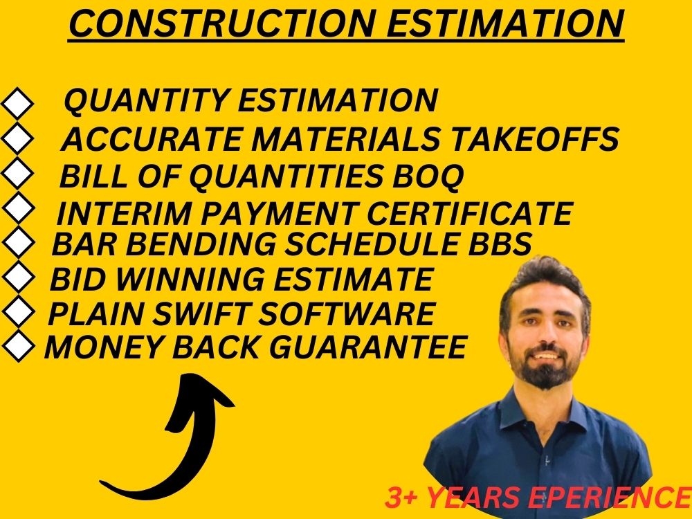 Construction estimate, material take off, cost estimation and BOQ | Upwork