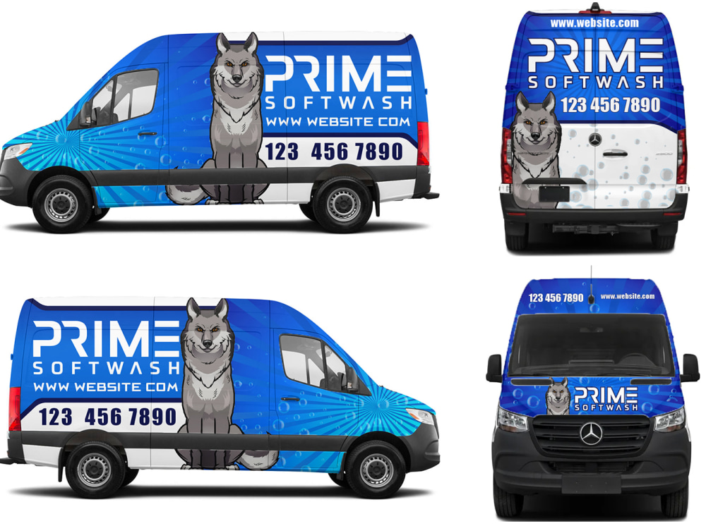 Commercial van wrap design, truck wrap design or car wrap design | Upwork