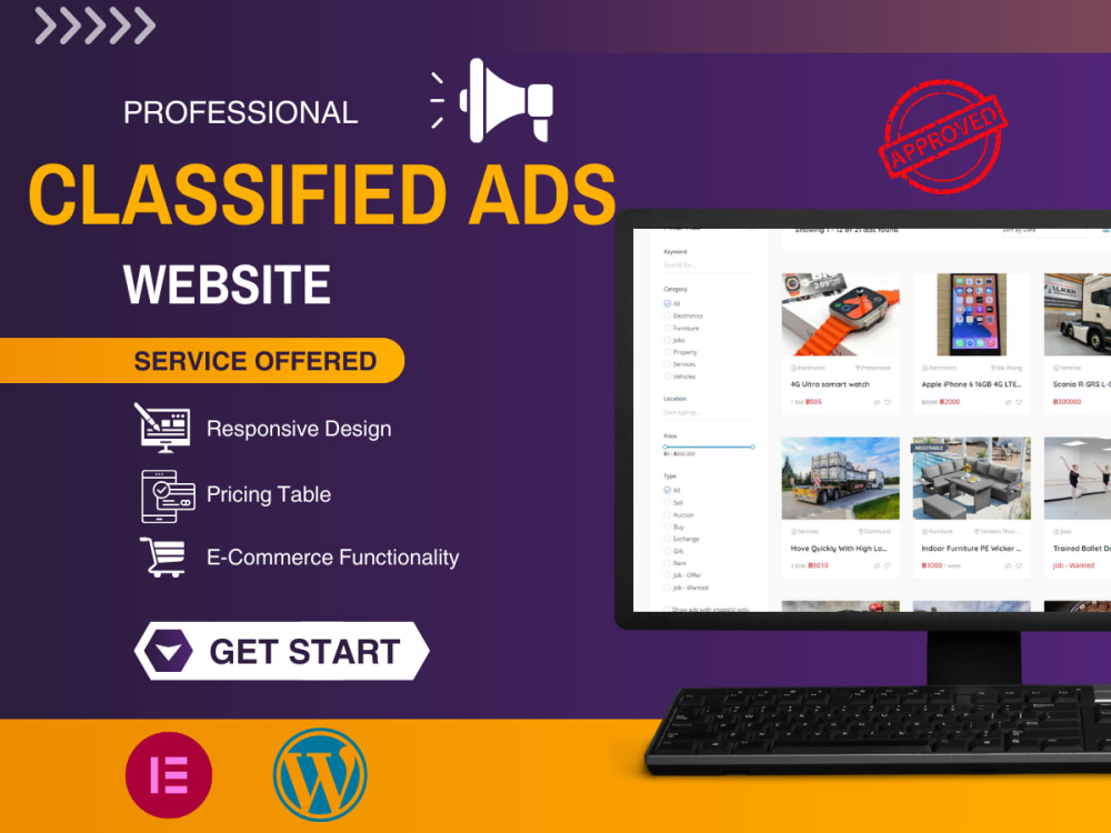 Create Professional Classifieds Websites from Wordpress | Upwork
