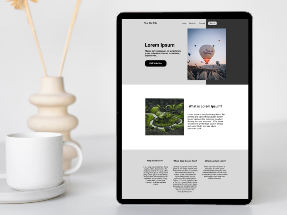 Minimalist landing page design. | Upwork