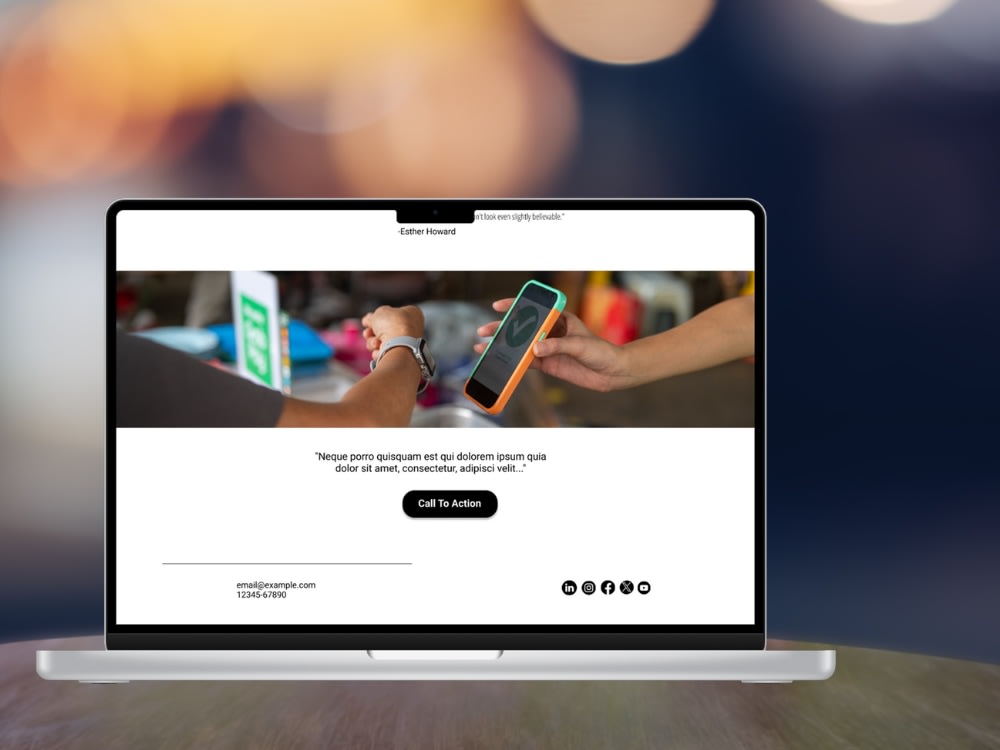 Minimalist landing page design. | Upwork
