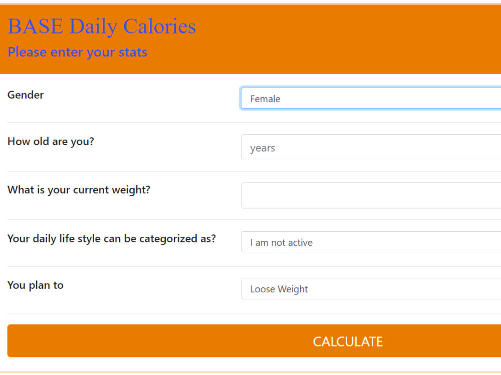 Custom web calculator for WordPress or any website | Upwork