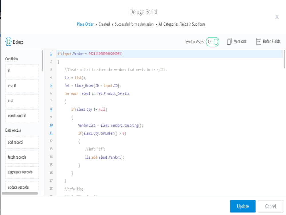 Write Deluge Function For Any Zoho App Upwork