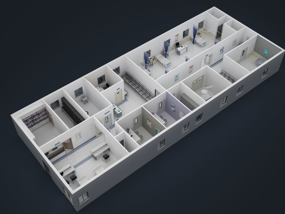 Render 3D CGI hospital interior design and rendering | Upwork