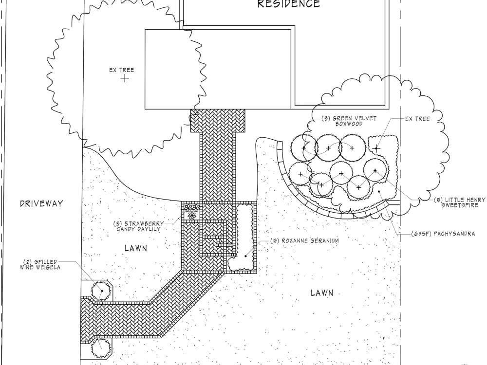 A Detailed 2D Landscape Design | Upwork