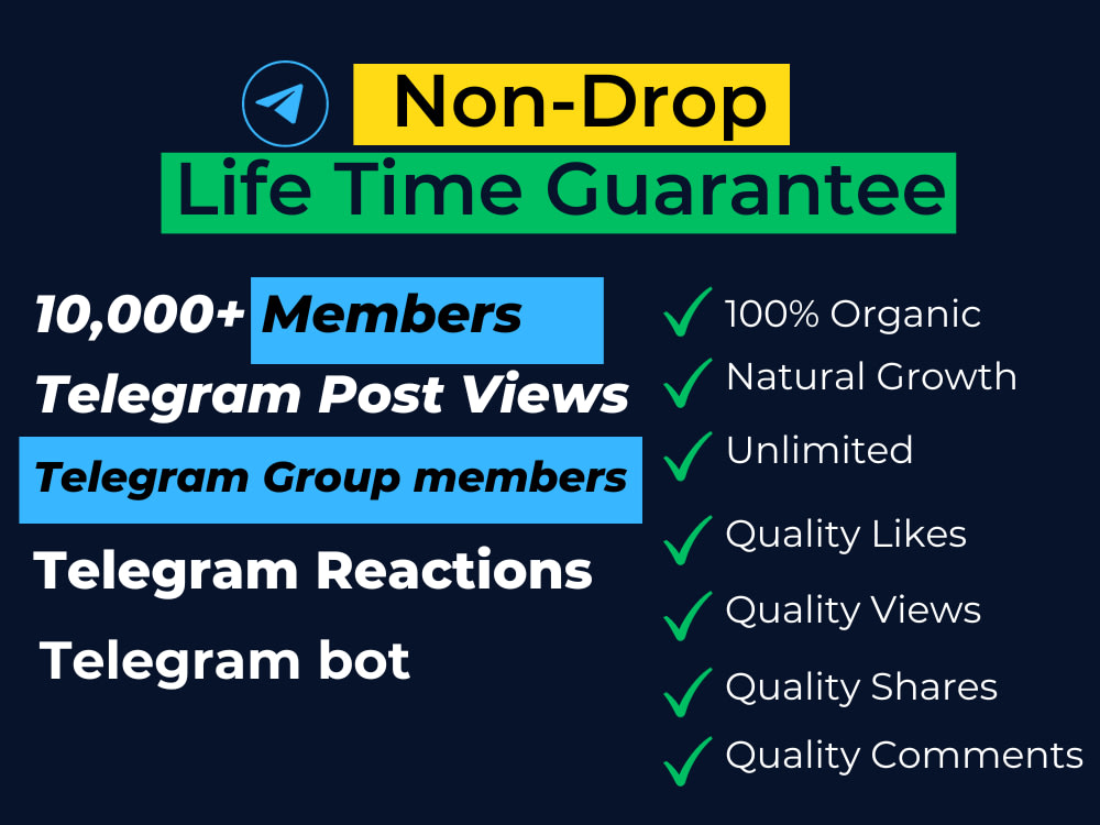 Real Telegram Members | Quality Members |Telegram Reactions | Upwork