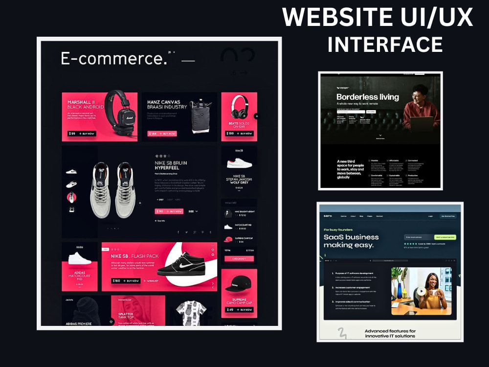 A dynamic UI UX design on figma and Adobe xd for a website | Upwork