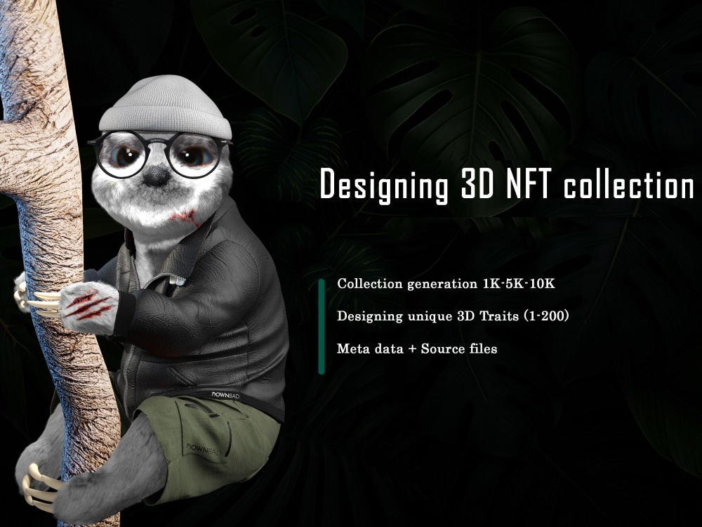 3d nft art and character design for your collection | Upwork