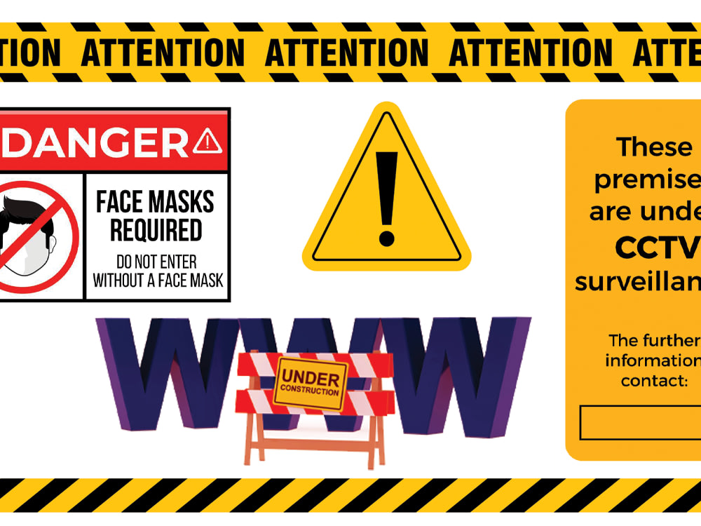 Caution sign Safety board Warning and Hazard Poster Designs | Upwork