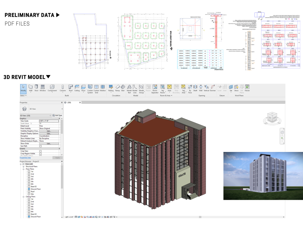 A realistic and detailed Revit 3D model of your project | Upwork