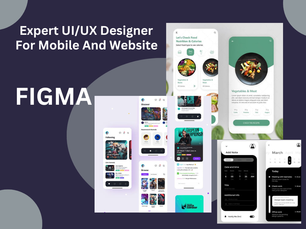 UI/UX Expert Mobile Design-Website Design-Wireframe And a landing page. | Upwork
