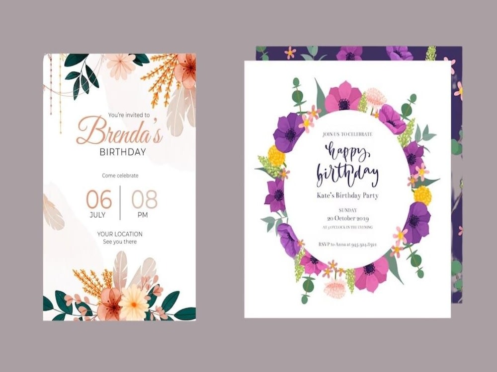 Wedding invitation, birthday card and greeting card design | Upwork