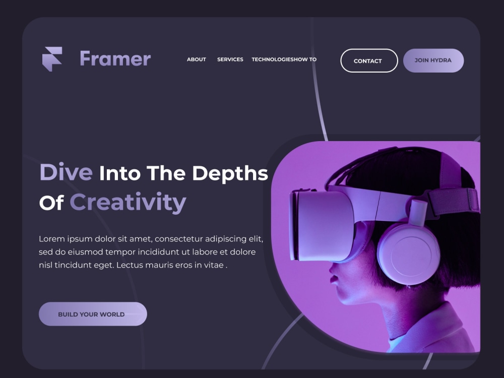A clean & modern framer website, animation, framer motion, figma to ...