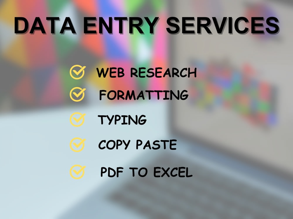 Data entry, typing, copy paste, web research,web scraping | Upwork