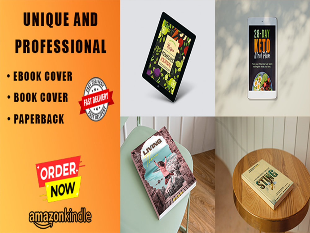 Professional book cover design, ebook kindle cover, amazon kdp book ...