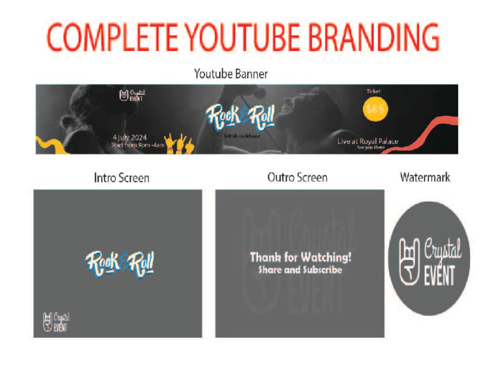 Complete YouTube branding package | Upwork