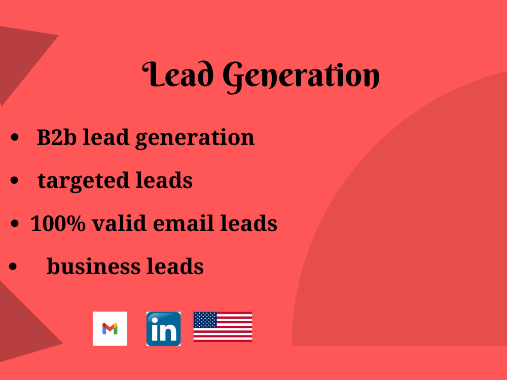 Provide Your Target B2B Lead Generation { Likedin Lead Generation} | Upwork