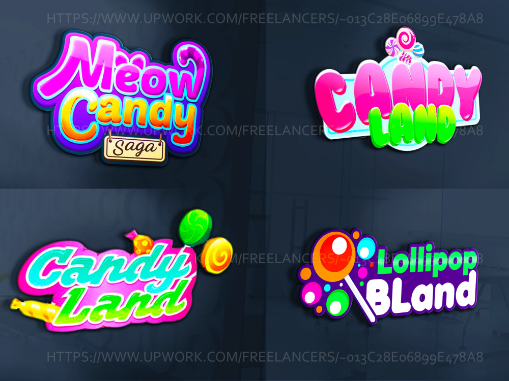 Candy, sweets, chocolate, bakery, fruit, juice and food logo design ...