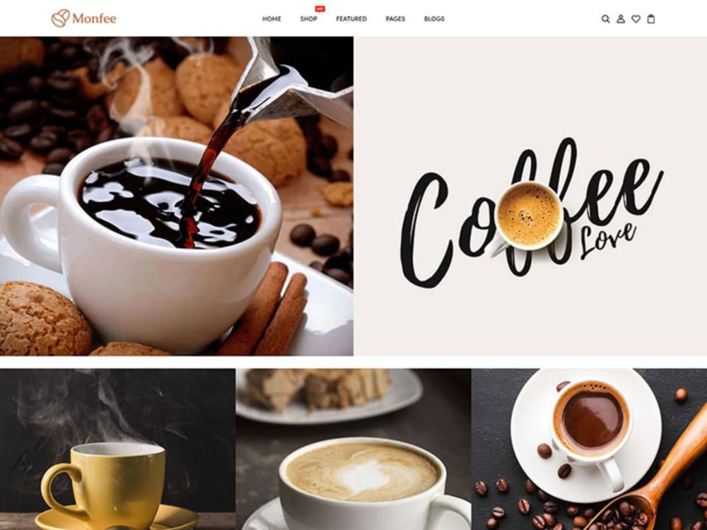 Coffee website coffee shopify store private labeled coffee website design | Upwork