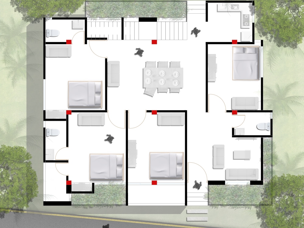 Architectural 2D Floor Plan Design with revisions | Upwork
