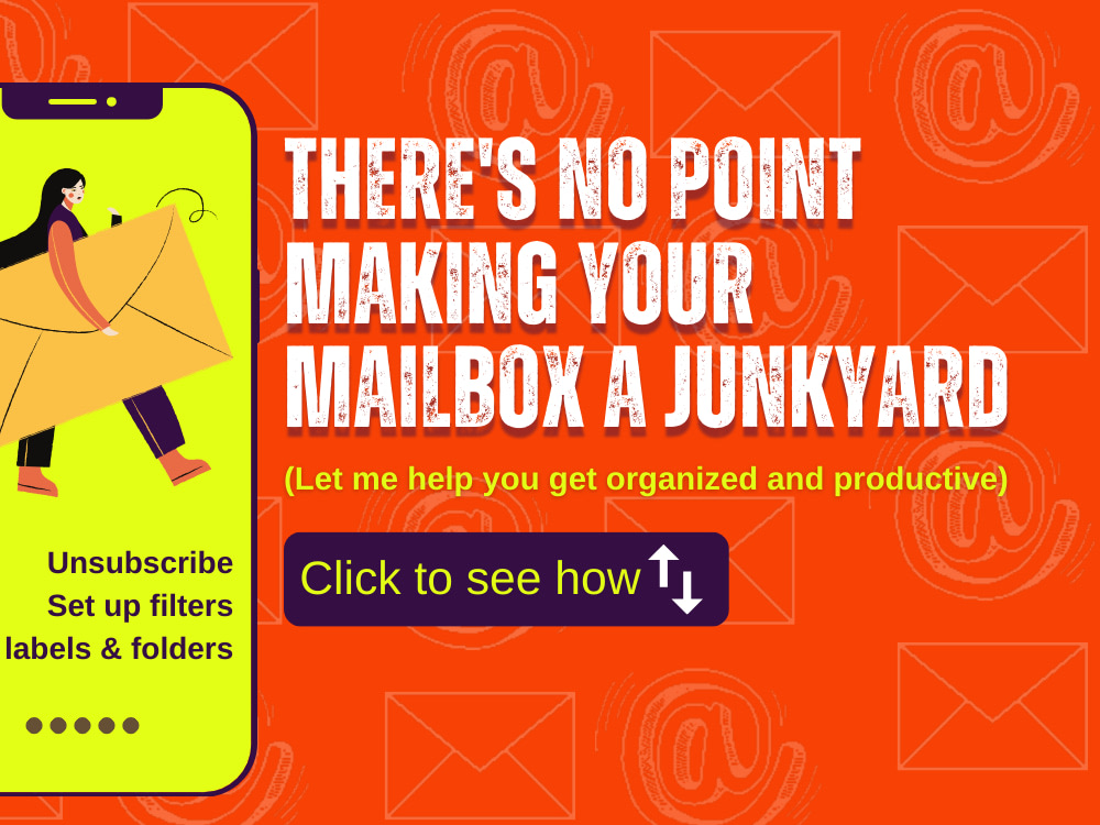 An organized mailbox sorted with custom filters, labels and folders ...