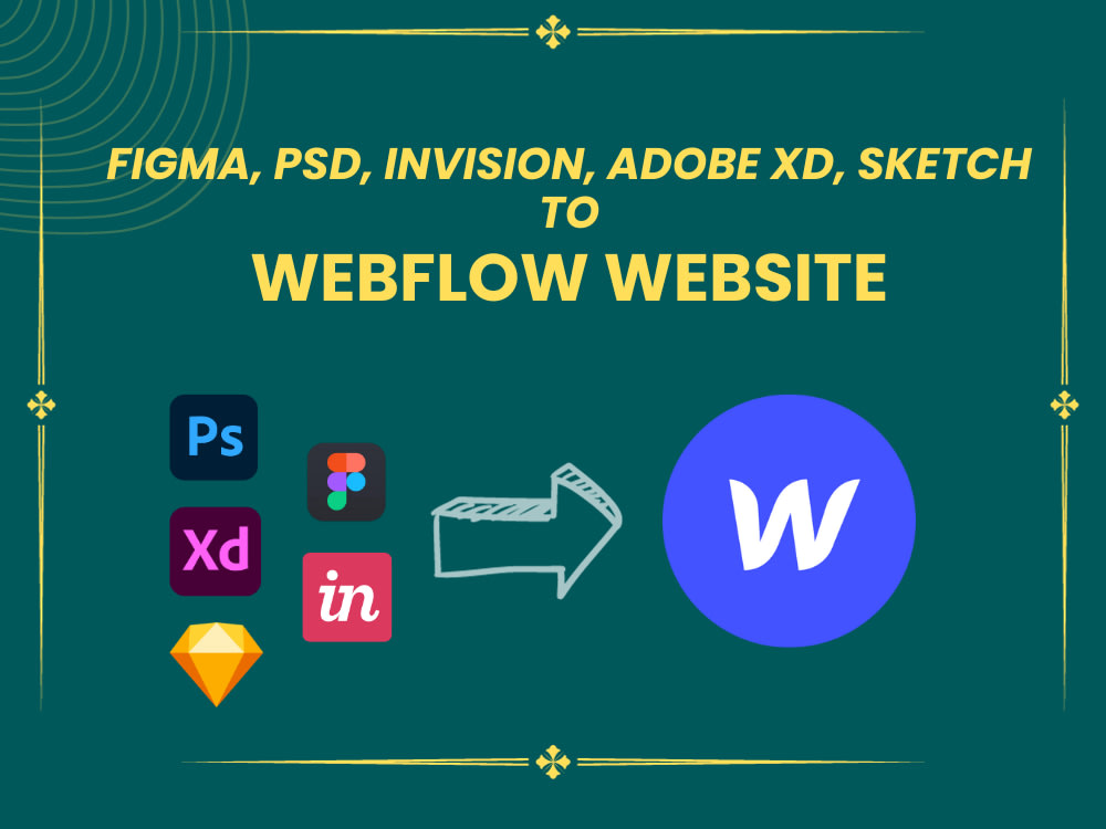Figma / PSD / Invision / Adobe XD / Sketch To Webflow Website Design | Upwork
