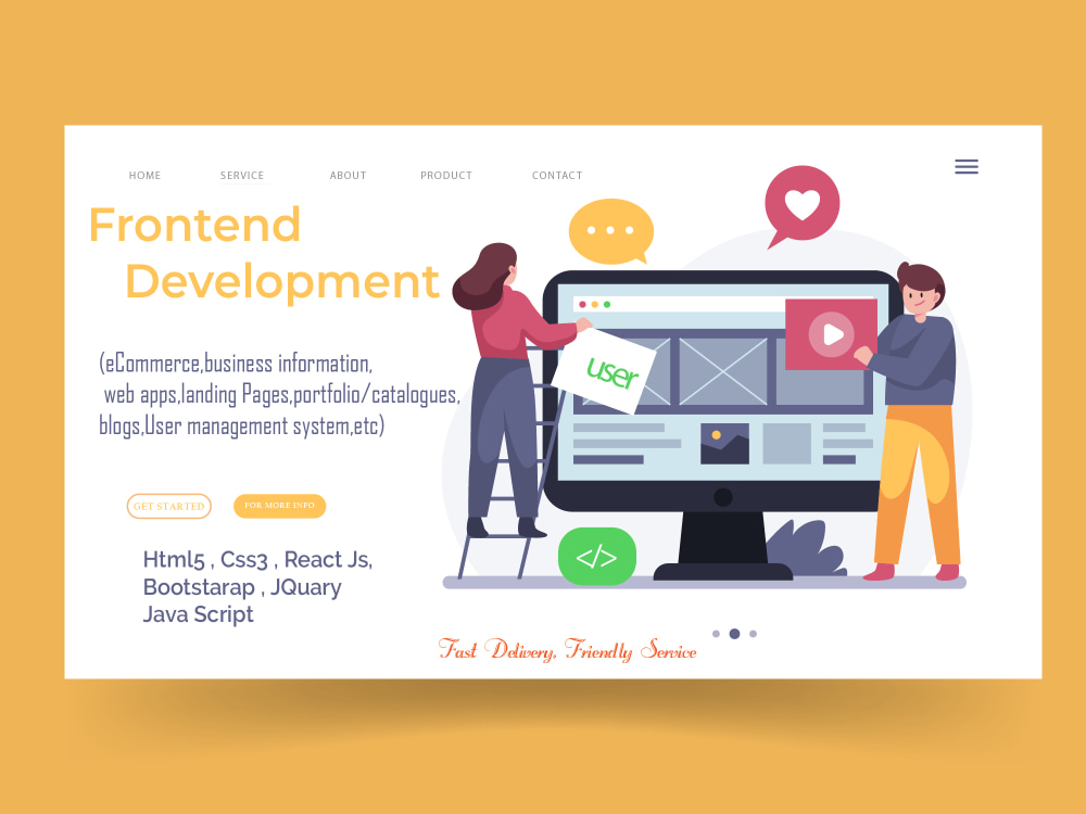 Responsive frontend website design with React Native | Upwork