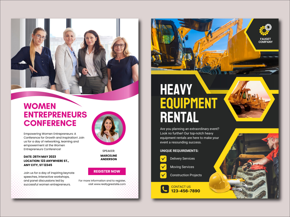 Eye-catching flyer design, medical flyer, corporate flyer, food flyer ...