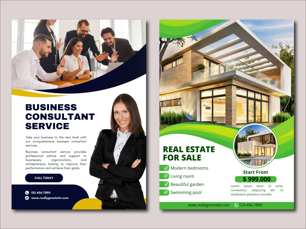 Eye-catching flyer design, medical flyer, corporate flyer, food flyer ...