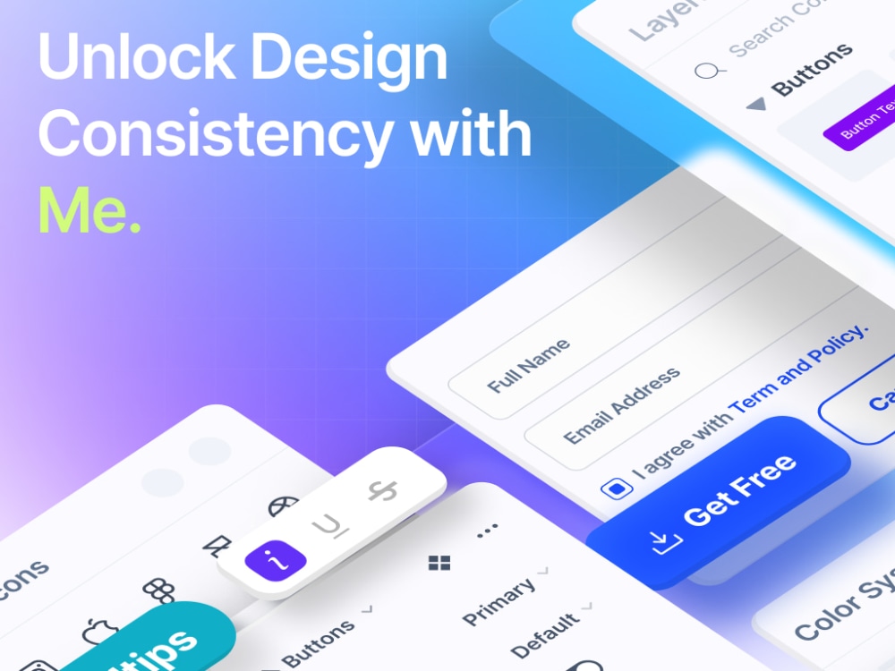 A consistent, scaleable design system, ui style guide for your product ...