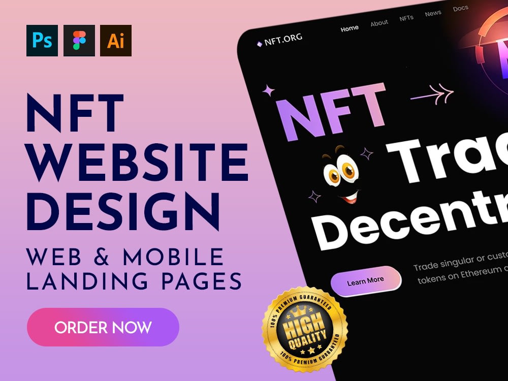 NFT Website UI Design | NFT Landing Page | NFT Home Page Design | NFT Figma | Upwork