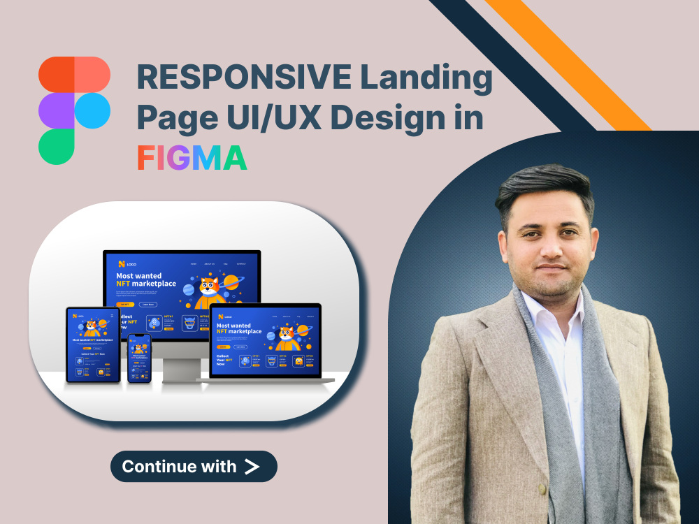 Responsive ui/ux design of website landing page in Figma | Upwork