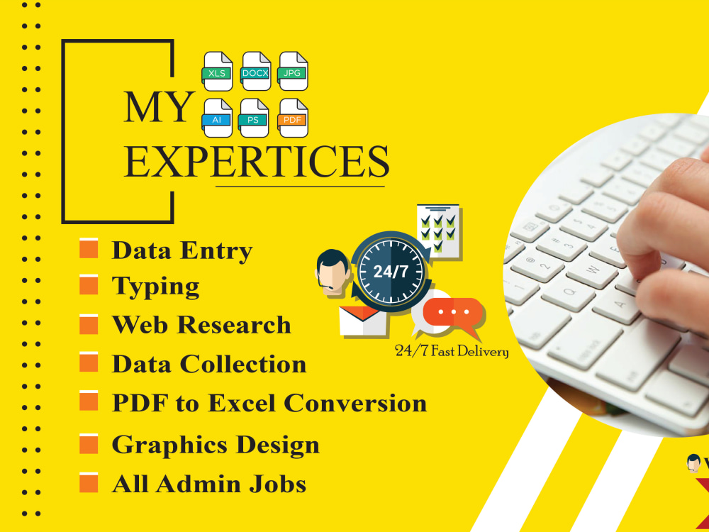 Professional data entry, copy paste & Graphics design support. | Upwork