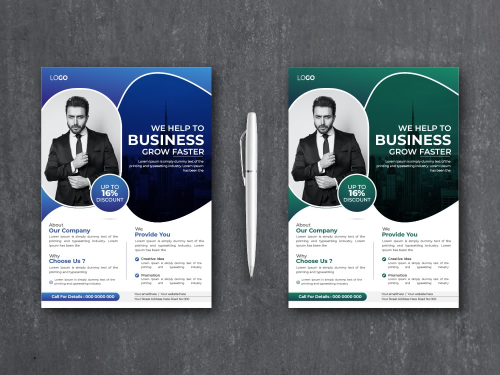 Professional flyer marketing, ad, leaflet, and poster design | Upwork